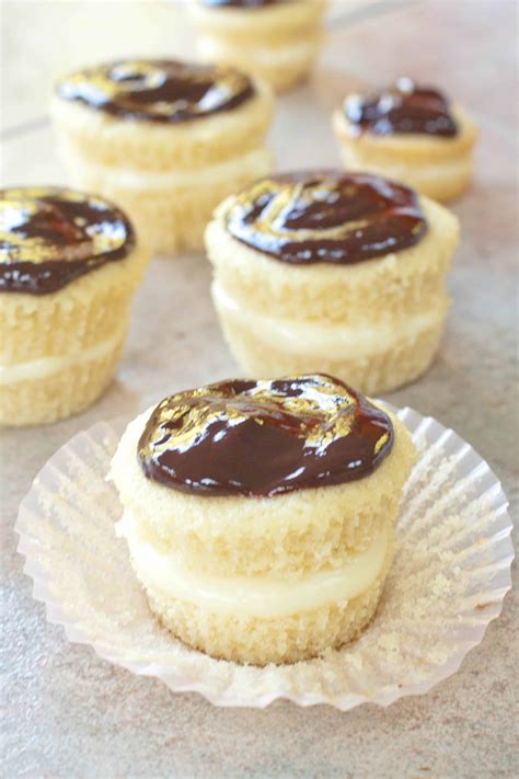 Boston Cream Pie Cupcakes Served From Scratch