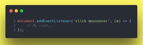 Multiple Events To A Listener With Javascript Dev Community