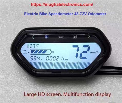 Lcd Display 48v60v72v Speedometer Multi Function Display Turning