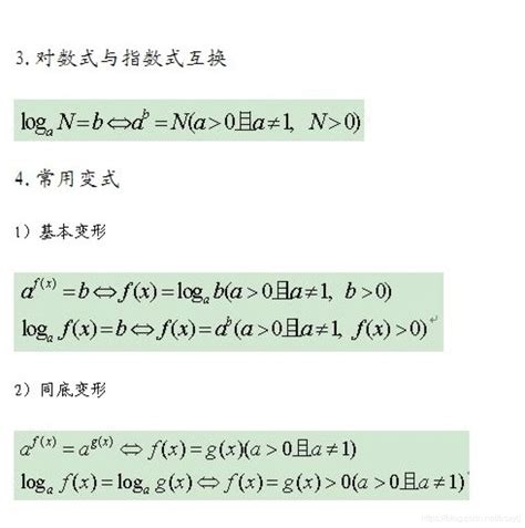 对数指数常用公式 指数对数运算公式大全 Csdn博客