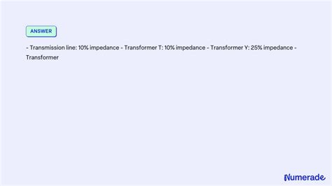 Solved A Draw The Following Sequence Network For The Power System