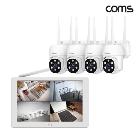 Coms 와이파이 무선 Nvr녹화기 키트 4채널 Cctv카메라 홈캠 Coms Brand Shop 컴퓨터주변기기네트워크