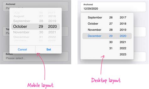 New Release Mobiscroll 50 Beta 5 Announcements Mobiscroll