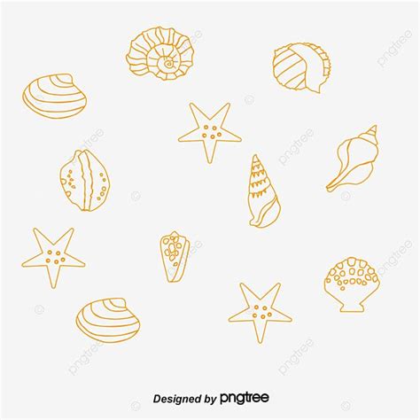 Shell Vector Art PNG Shell Starfish River Snail PNG Image For Free Download Shell Tattoos