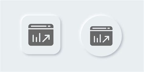 Chart Solid Icon In Neomorphic Design Style Statistic Signs Vector Illustration 24814261