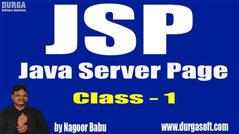 Learn JSP Tutorial Online Training By Nagoor Babu Sir On YouTube