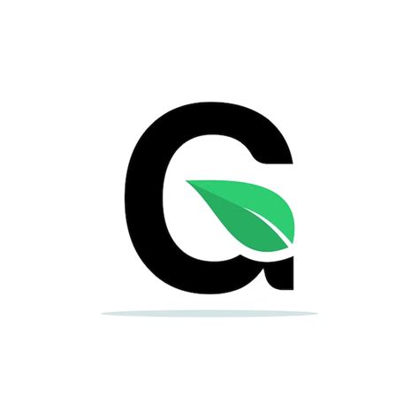 Premium Vector Letter G Leaf Logo Design Template Letter G Logo With Leaf Simple