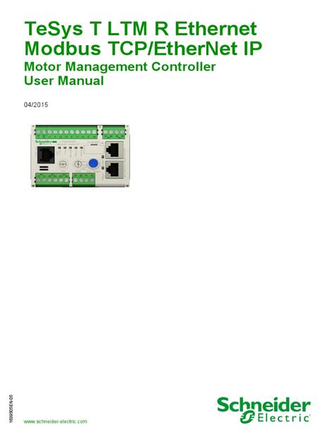 Manual Modbus Tesys T Pdf Internet Protocol Suite Internet Protocols