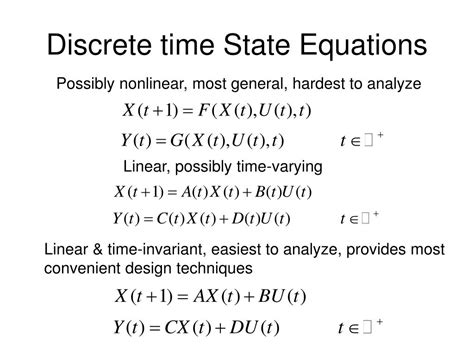 Ppt Ch 2 Solution Of State Space Equations Powerpoint Presentation Free Download Id 293038