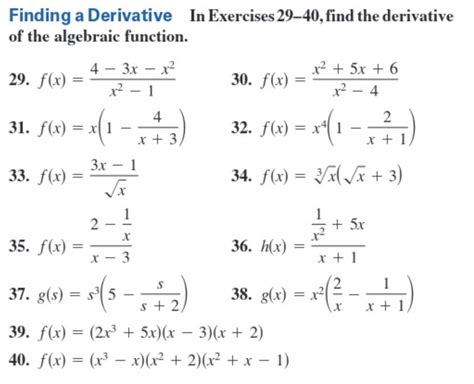 Solved Finding A Derivative In Exercises Find The Chegg