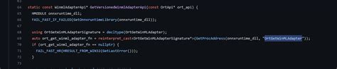 OrtGetWinMLAdapter Issue 14954 Microsoft Onnxruntime GitHub