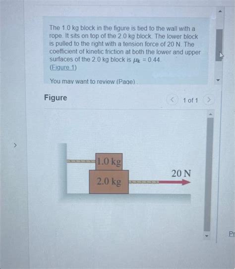 Solved The 10kg Block In The Figure Is Tied To The Wall