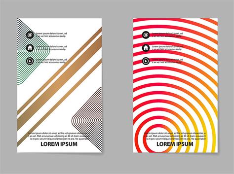 벡터에 대 한 브로셔 디자인 서식 파일 전단지 보고서 Ai Eps Uidownload