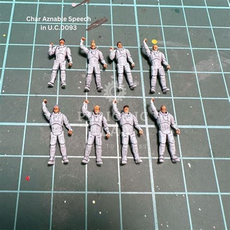 3d Printed Char Aznable Speech In Uc0093 1100 Gundam Scene Etsy