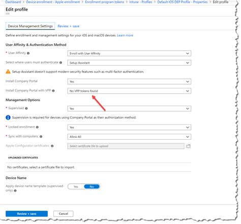 “no Vpp Tokens Found” In Your Intune Dep Profile Cloud First