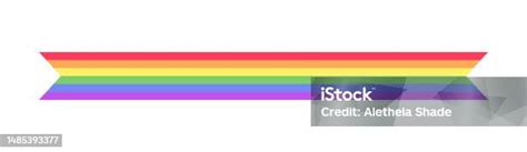 추상적인 무지개 리본 또는 배너 Lgbt 프라이드 깃발 프라이드의 달 그래픽 포스터 디자인 요소 템플릿입니다 0명에 대한 스톡