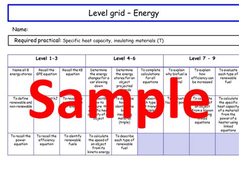 Gcse Physics Space Level Grid Teaching Resources