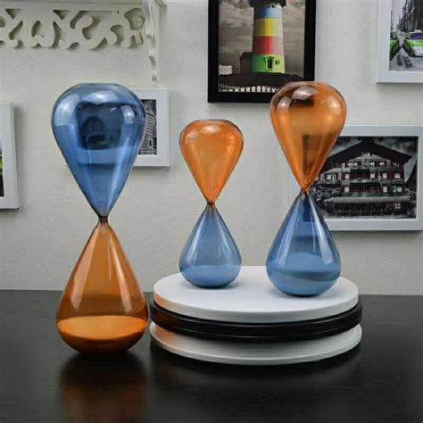 Badu Bg 5 15 30 минути Оранжев стъклен пясъчен пясъчен часовник Творчески пясъчен часовник