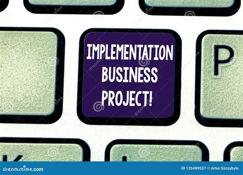 Writing Note Showing Implementation Business Project Business Photo