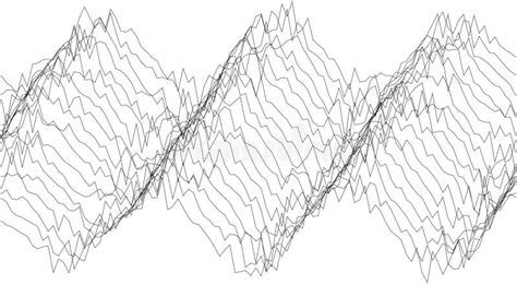 Abstract Wave Pattern With Dynamic Geometric Lines For Modern Design