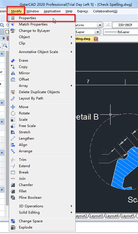 Several Ways To Open The Properties Panel Gstarcad