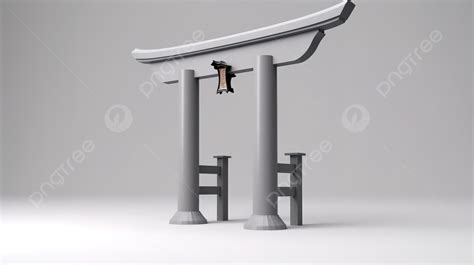 3d 렌더링된 일본 도리이 게이트웨이와 회색 연단이 있는 프리미엄 제품 쇼케이스 흰색 배경 도리이 일본 여행 일본 사원 배경 일러스트 및 사진 무료 다운로드 Pngtree