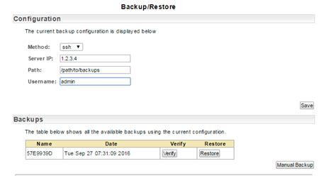 Backup And Restoration Process V Statseeker Documentation