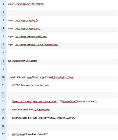 A Detailed Introduction To Selenium Using The Class Name Locator In