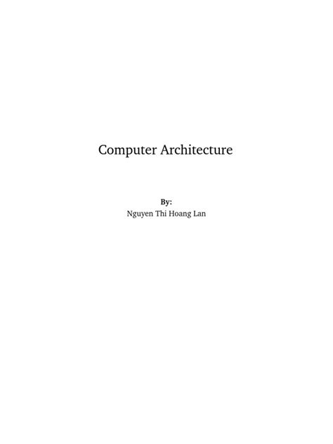 Computer Architecture 11 Pdf Central Processing Unit Programming