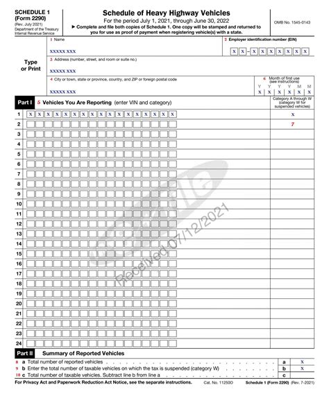 What Does A 2290 Form Look Like Printable Forms Free Online