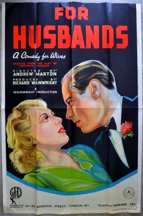 School For Husbands Rare Film Posters
