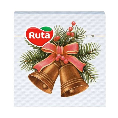 Ruta საახალწლო ხელსახოცი ზარები 33x33 სმ 20 ც Veli Store