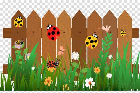 Grass Fence Png Image Cartoon Fence And Grass Fence G