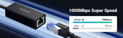 UGREEN Laptop Network Adapter USB 3 0 USB 2 0 To Ethernet RJ45 Lan Gigabit Adapter For 10 100