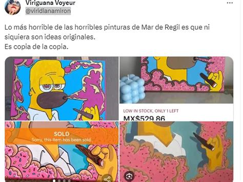 ¿no Es Original Acusan A Mar De Regil De Plagiar Las Obras De Arte Que Vende A Precios Elevados
