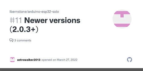 Newer Versions 2 0 3 Issue 11 Lbernstone Arduino Esp32 Solo