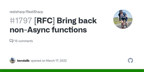 Rfc Bring Back Non Async Functions · Issue 1797 · Restsharp