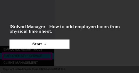 isolved manager how to add employee hours from physical time sheet