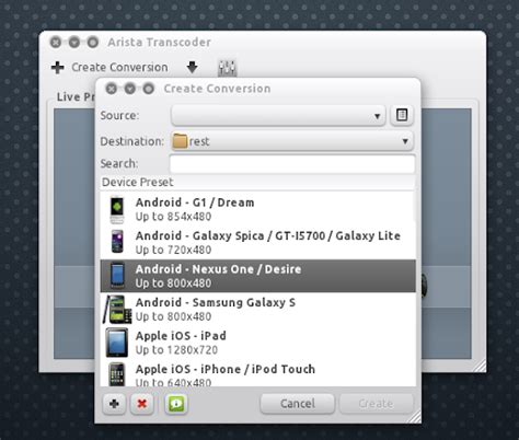 Arista Transcoder 097 Released With Revamped Ui Ability To Edit Manage Export Presets Ppa