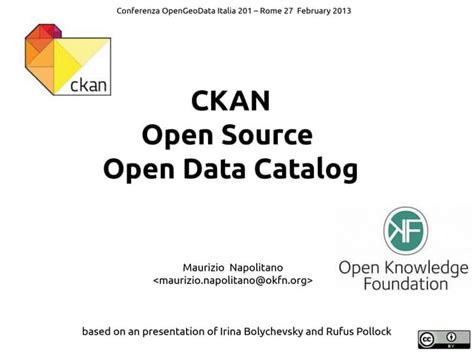Ckan Open Source Data Catalog Ppt