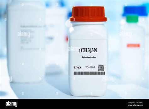 Ch3 3n Trimethylamine Cas 75 50 3 Chemical Substance In White Plastic Laboratory Packaging