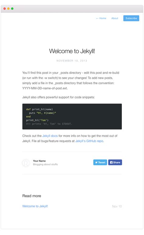 github nickbalestra kactus cactus s default theme on jekyll