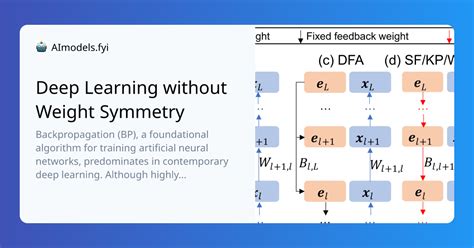 deep learning without weight symmetry ai research paper details