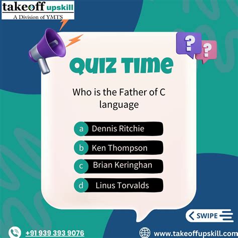 Takeoff Upskill On Linkedin Techquiz Cprogramming Dennisritchie