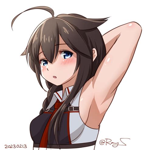 Shigure And Shigure Kai San Kantai Collection Drawn By Ray S Danbooru