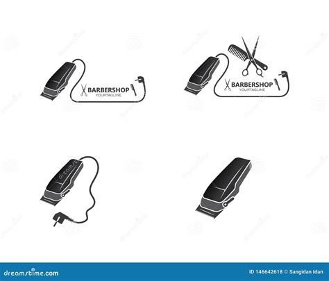 Clippers Icin Vector For Barber Business Illustration CartoonDealer