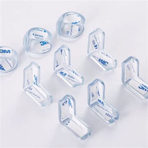 3m 투명 코너 모서리보호대 원형 사각 2type 4개입 [아기 모서리 부딪힘 가드 방지 보호 쿠션 식탁 가구 책상]