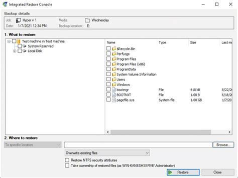 Hyper V Backup And Recovery Solution Backupassist Classic