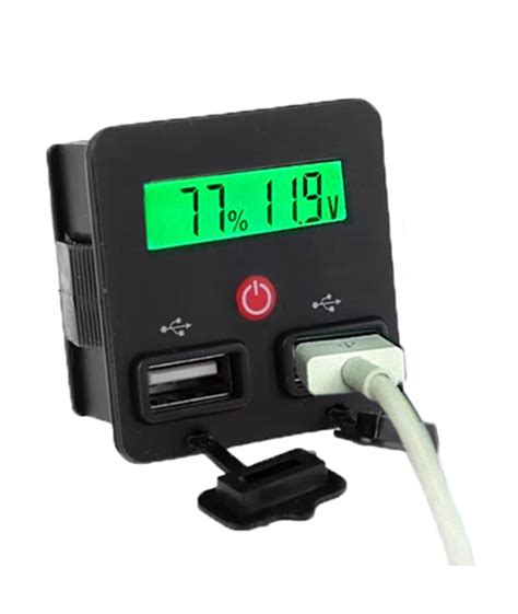 ماژول نمایشگر ظرفیت و ولتاژ باتری با دو پورت Usb
