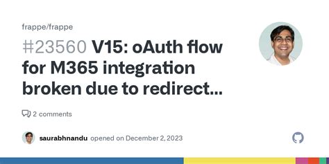 V15 Oauth Flow For M365 Integration Broken Due To Redirect Url Having